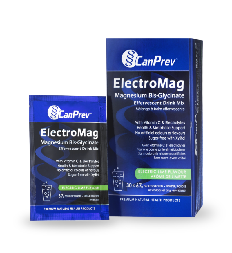 ElectroMag Effervescent Drink - Box 30 Magnesium Drink Mix - CanPrev ...